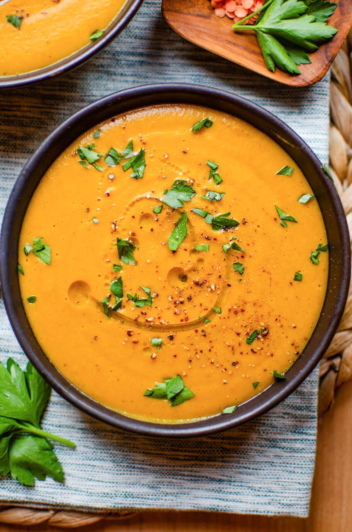 Carrot and Lentil Soup | Living Lou