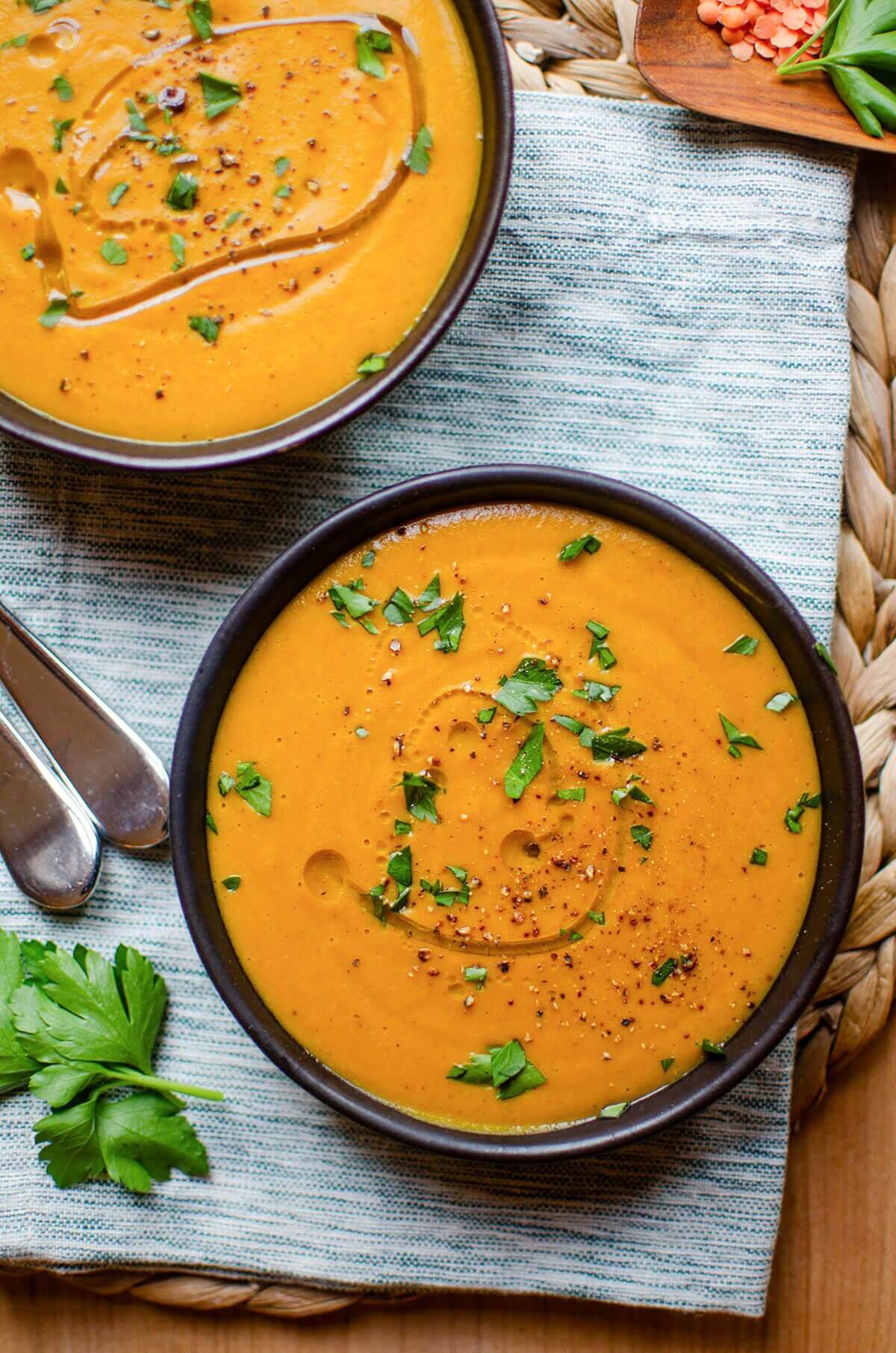 Carrot and Lentil Soup | Living Lou