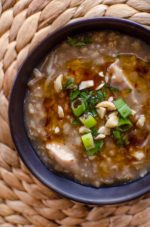 Slow Cooker Brown Rice Chicken Congee | Living Lou