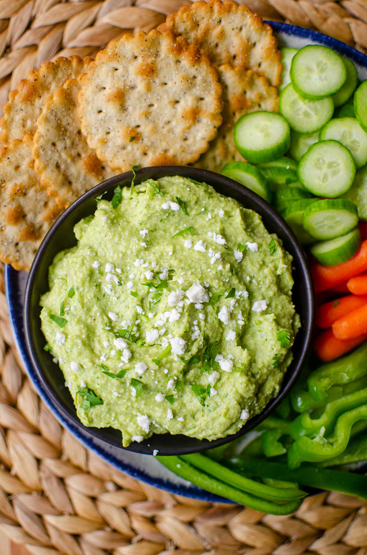 Easy Avocado Feta Dip | Living Lou