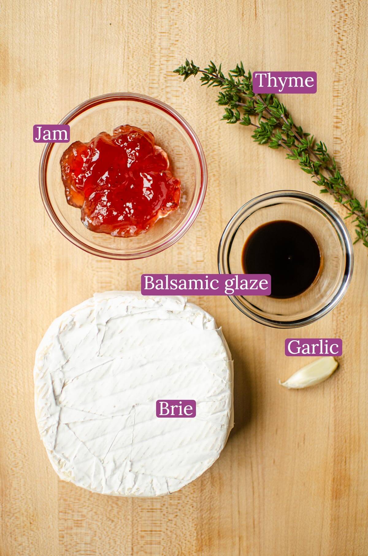 Baked Brie with Jam | Living Lou